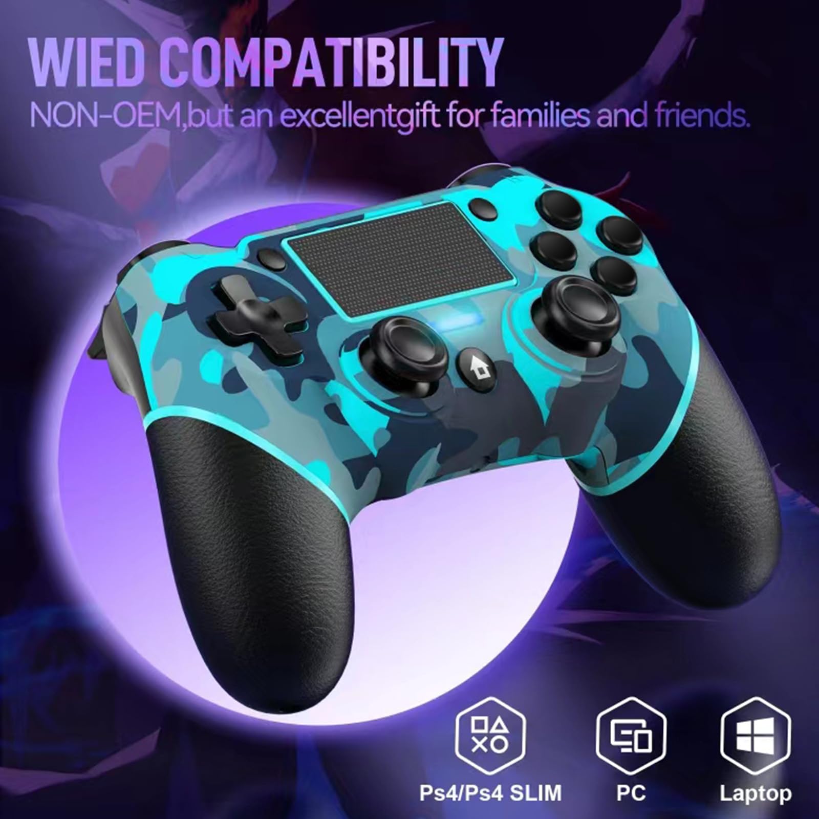 JORREP Wireless Controller for PS4, Remote Controller Compatible with ...