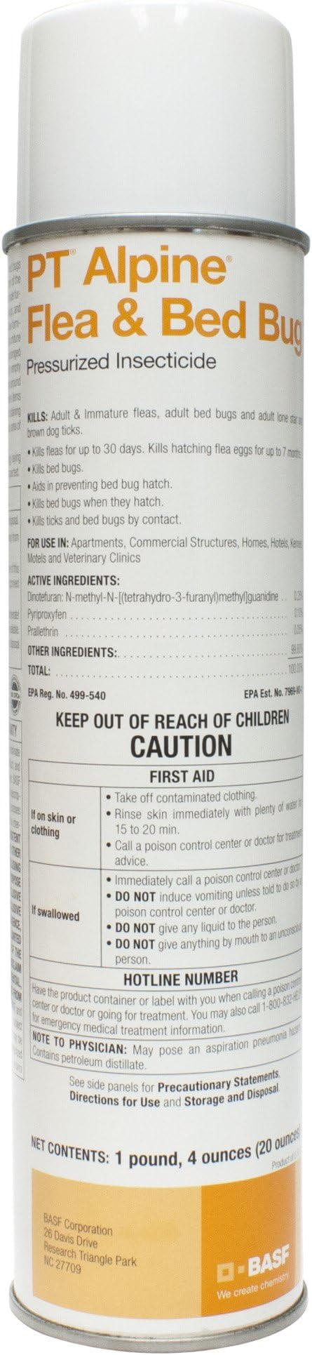 Amazon.com: BASF PT Alpine Flea & Bed Bug Killer, Fast Acting ...