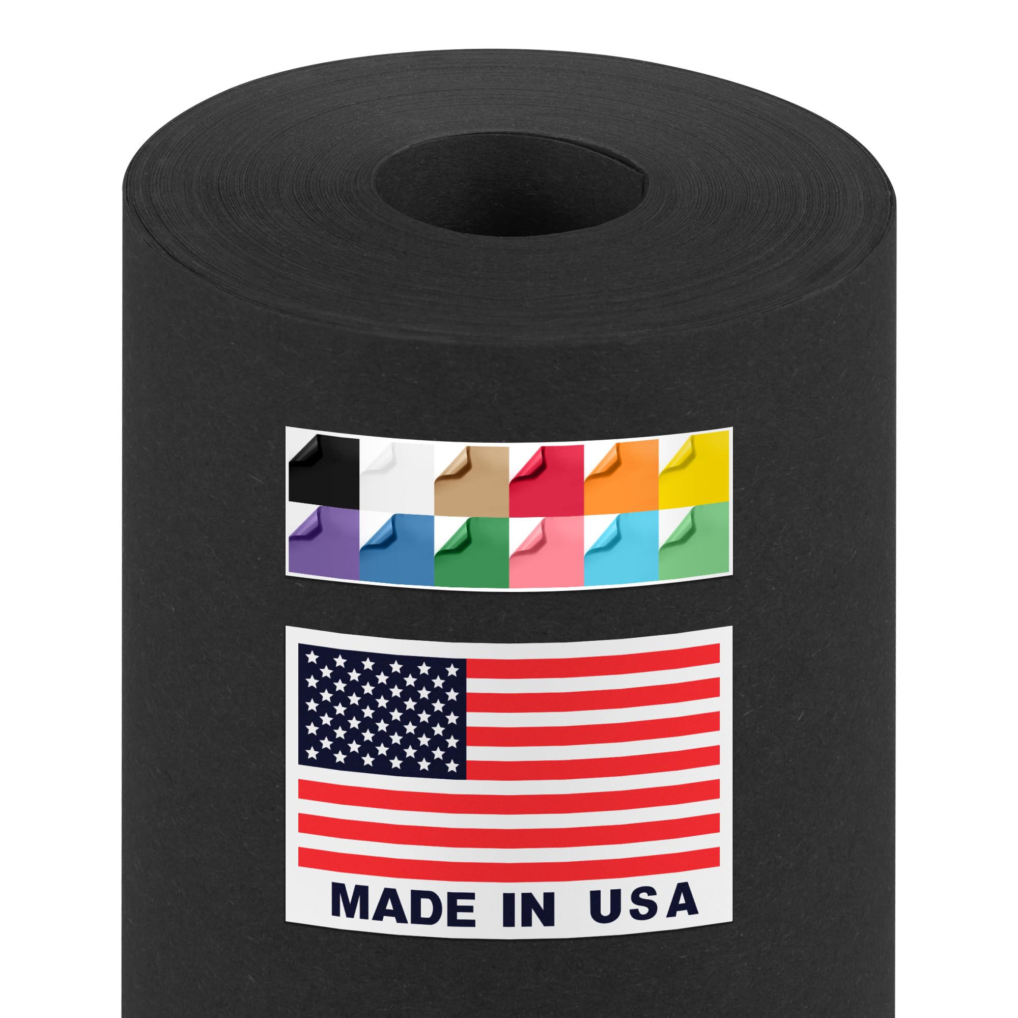 Amazon.com: Paclord 18" x 1200" (100 ft) Black Roll Paper, 45 lbs ...