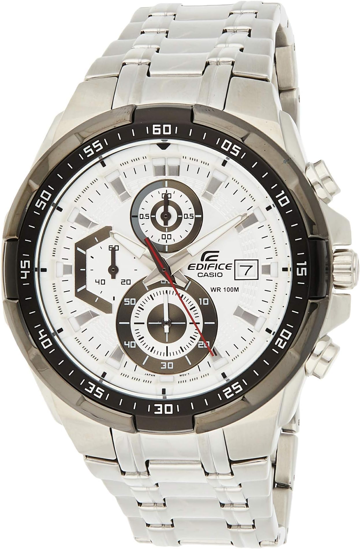 Casio Edifice Chronograph White Dial Men's Watch - EFR-539D-7AVUDF ...