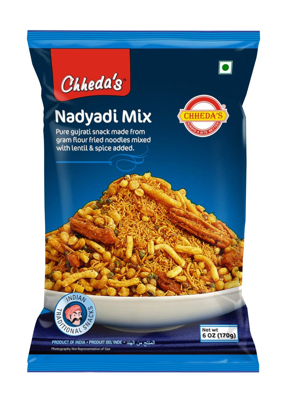 Amazon.com: Chheda's Nadiyadi Mix - Gujrati snack - Besan Sev mixed ...
