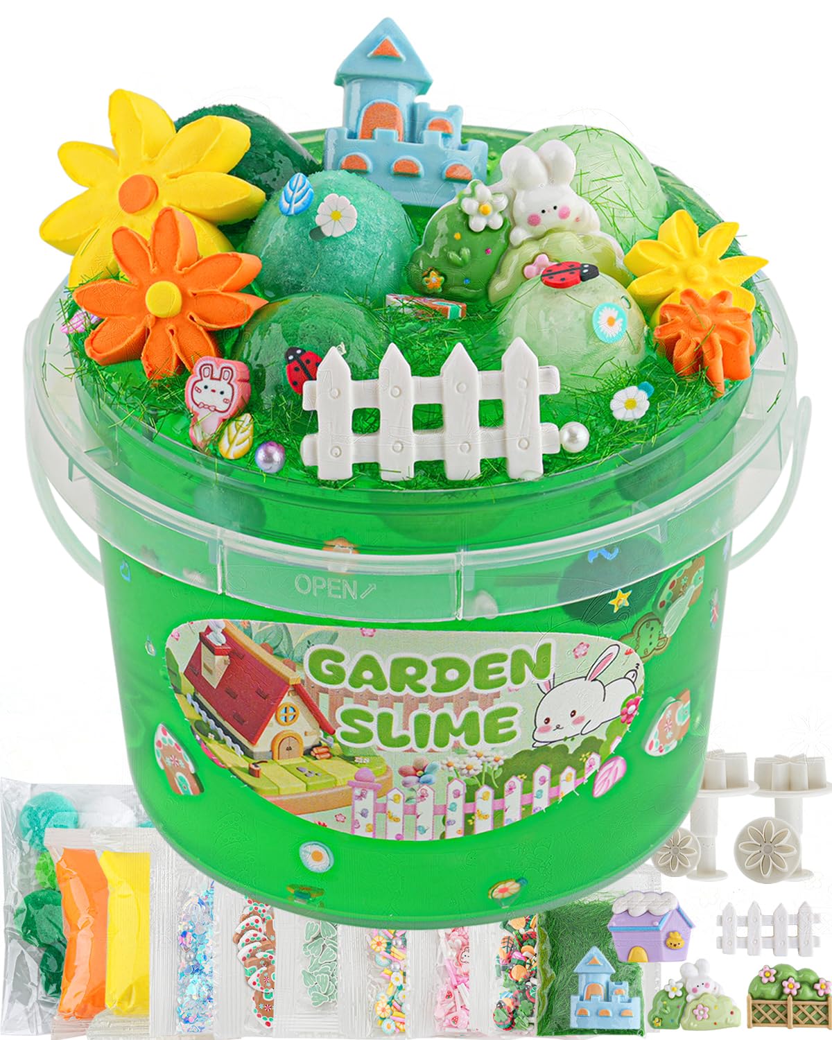 Amazon.com: Garden Green Slime Kit for Girls & Boys Ages 8-12, Slime ...