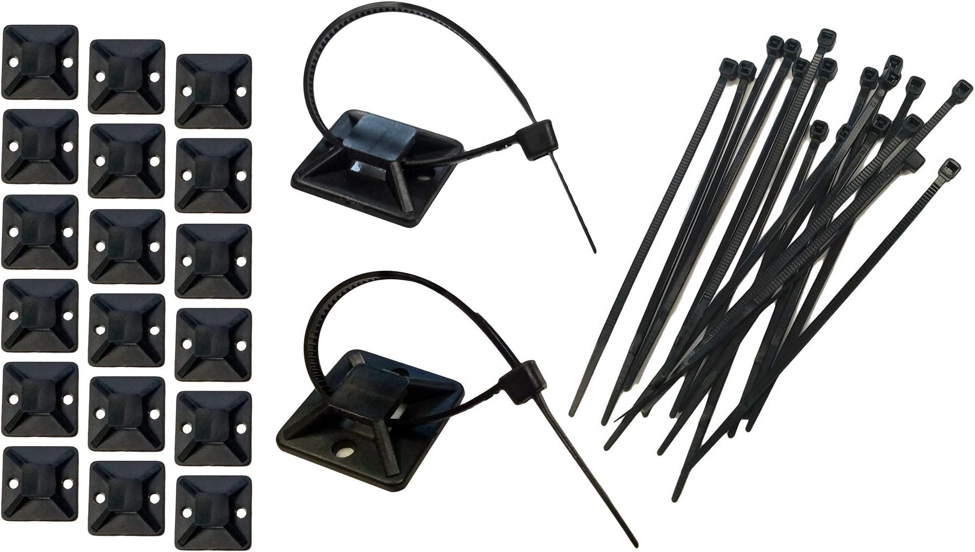 Amazon.com: Electriduct 3/4" Adhesive Backed Mounting Bases (50 Pieces ...