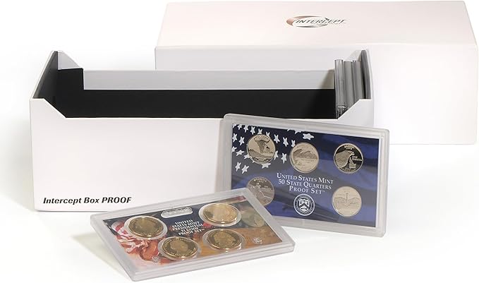 Amazon.com: Lighthouse - Storage Box for 24 US Mint Proof Sets with ...