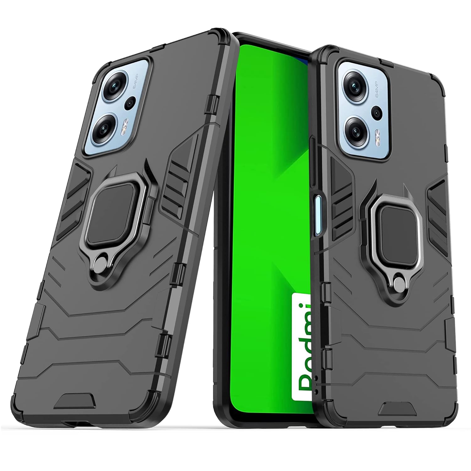 CEDO Redmi K50i (5G) Defender Case | Rotating Ring Holder & Kickstand ...