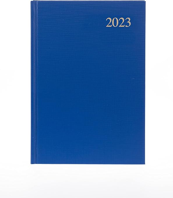 Amazon Collins Essential A5 Day To Page 2023 Diary Blue amazon-collins-essential-a5-day-to-page-2023-diary-blue