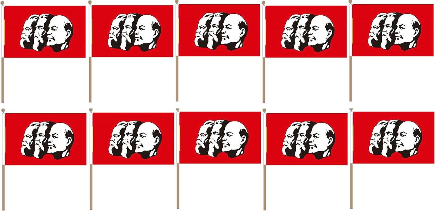 Pack Of 10 X Marx Engels Lenin Communist Socialist Marxist USSR hand ...