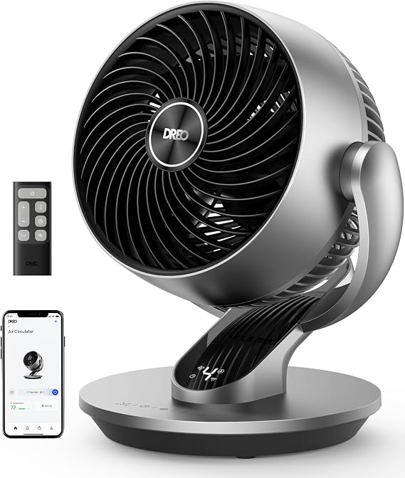 Amazon.com: DREO Smart Fan for Bedroom,120° Vertical and 90 ...