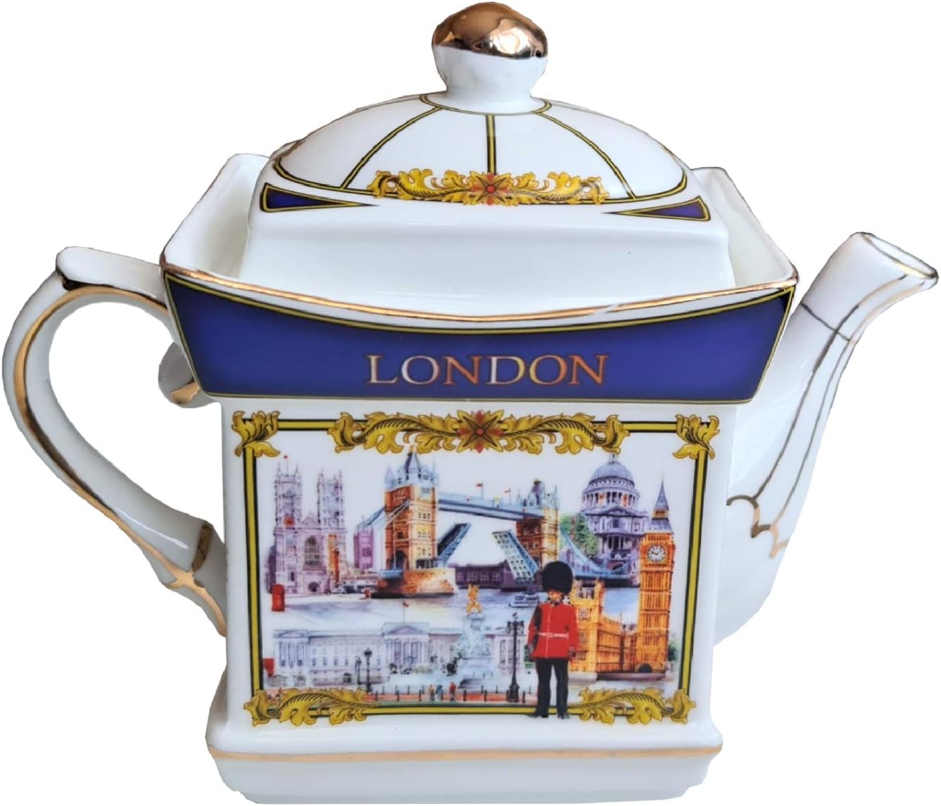 London Heritage Famous London Scenes Traditional Design Ceramic Teapot ...