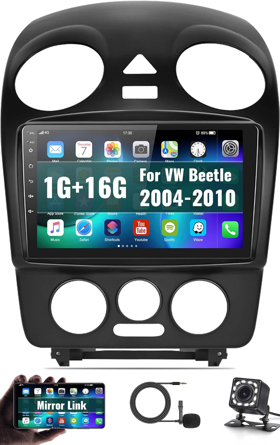 Amazon.com: Car Stereo for VolkswagenVW Beetle 2004 2005 2006 2007 2008 ...