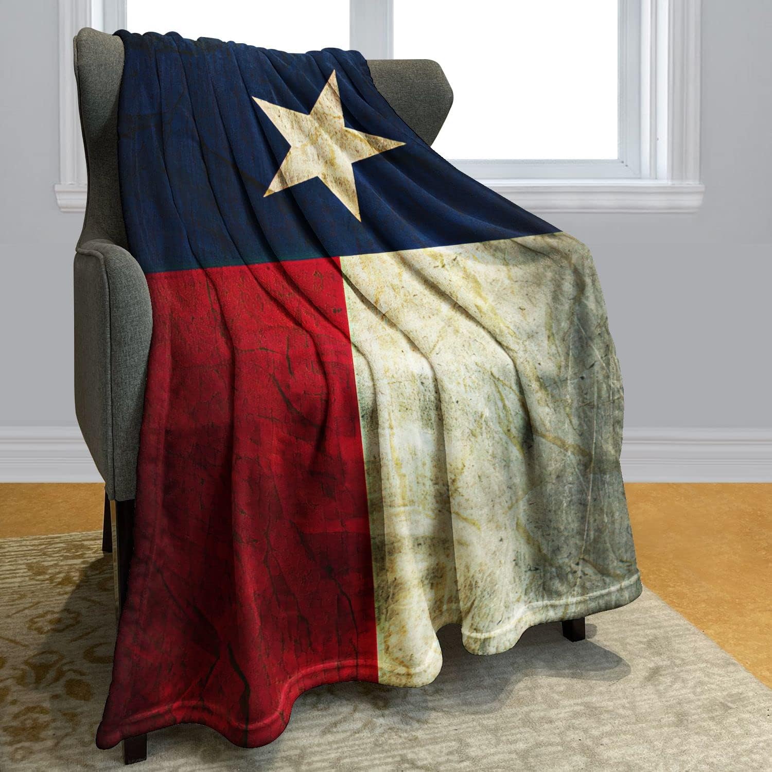 Amazon.com: YISUMEI Texas State Flag Blanket Comfortable and Fuzzy ...