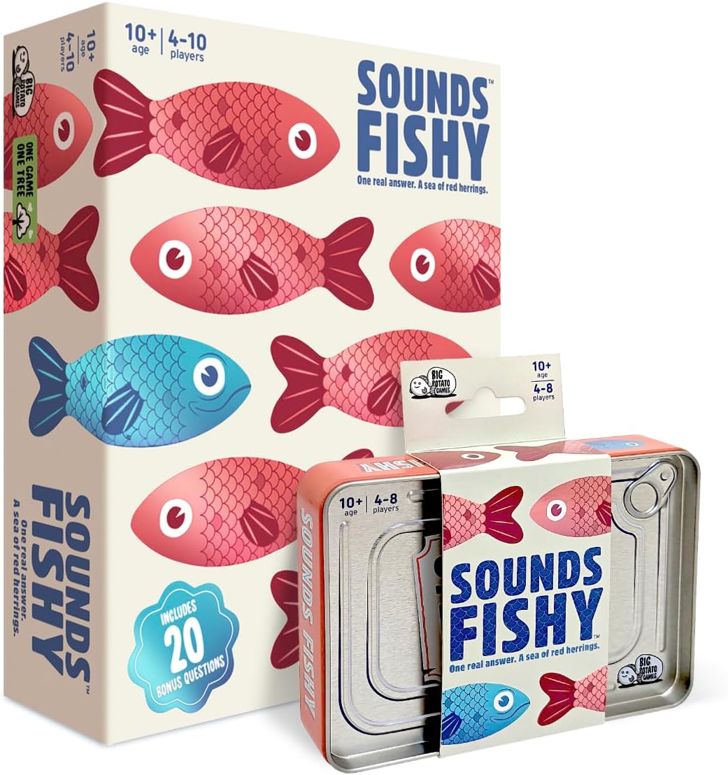 Amazon.com: Sounds Fishy Bundle: Hilarious Bluffing Family Board Game ...