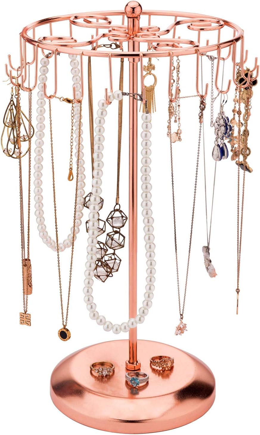 Amazon.com: BBTO 2 Pcs Rotating Display Stand Jewelry Display Rack with ...