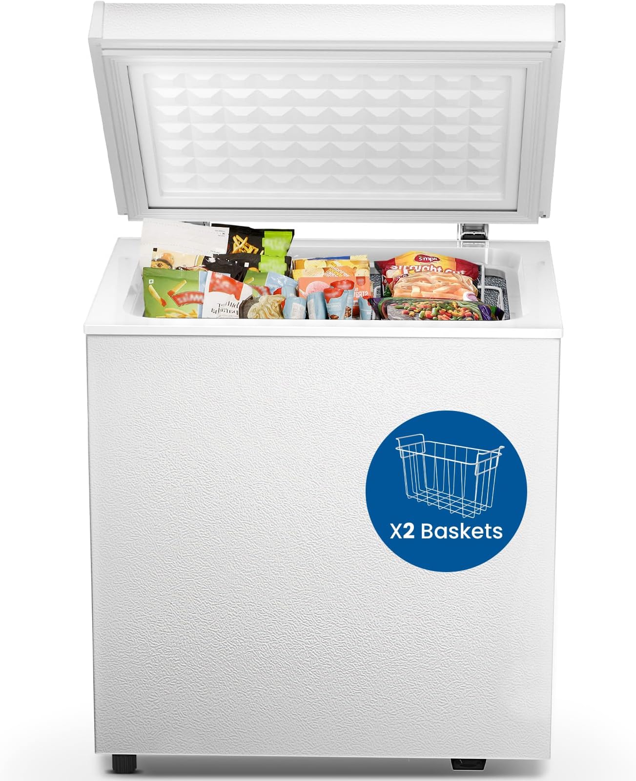 Amazon.com: Electactic Chest Freezer 1.8 Cubic Feet Compact Freezer ...