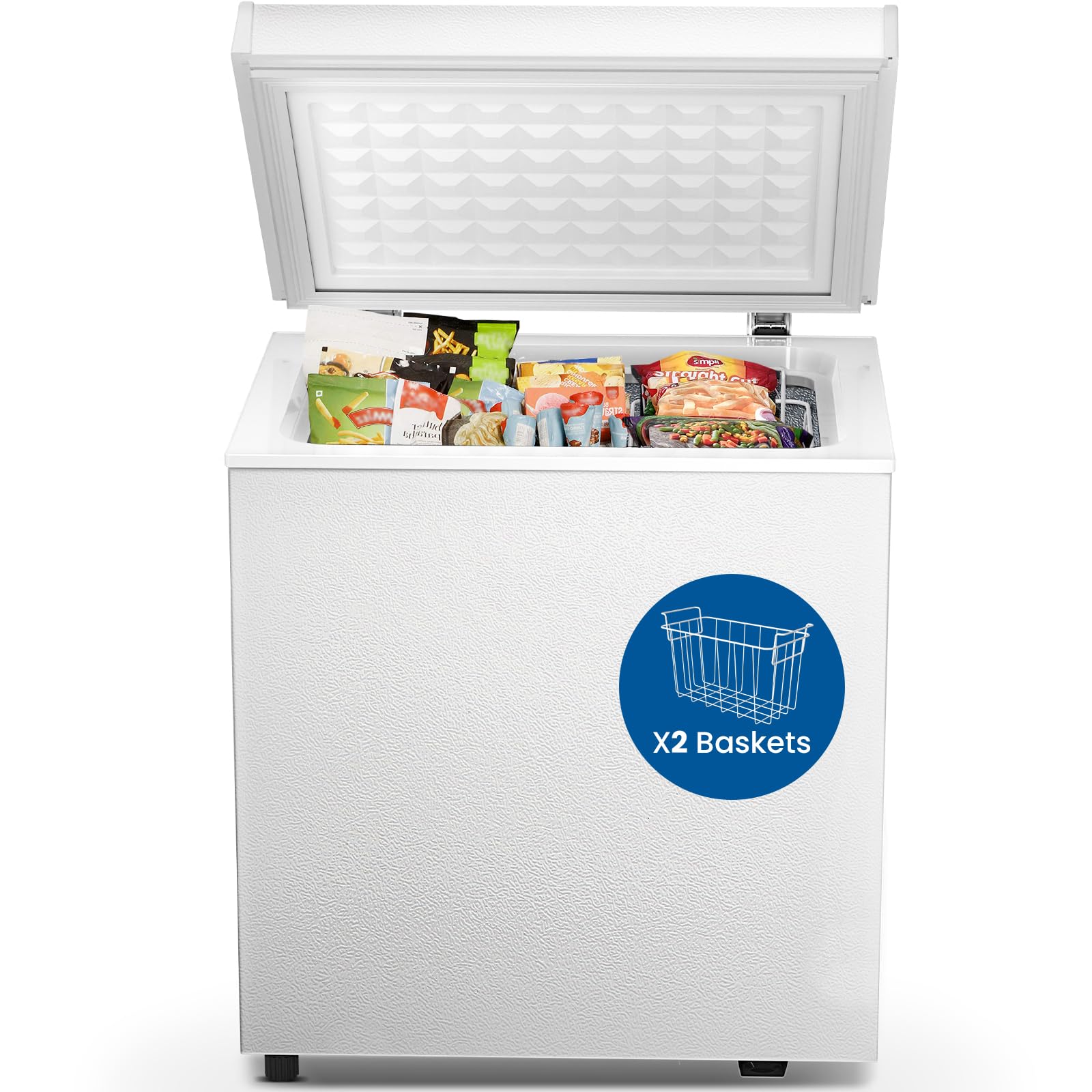 Amazon.com: Electactic Chest Freezer 1.8 Cubic Feet Compact Freezer ...