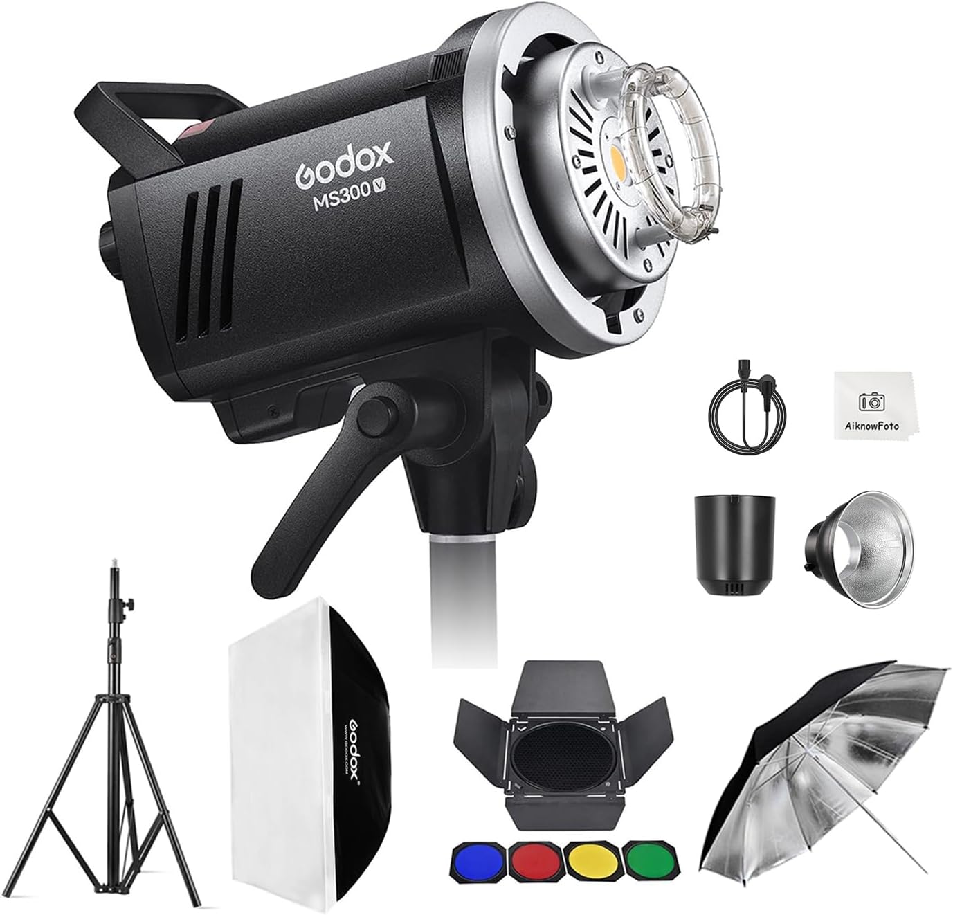 Amazon.com : GODOX MS300V 300W Professional Studio Strobe Flash Light ...