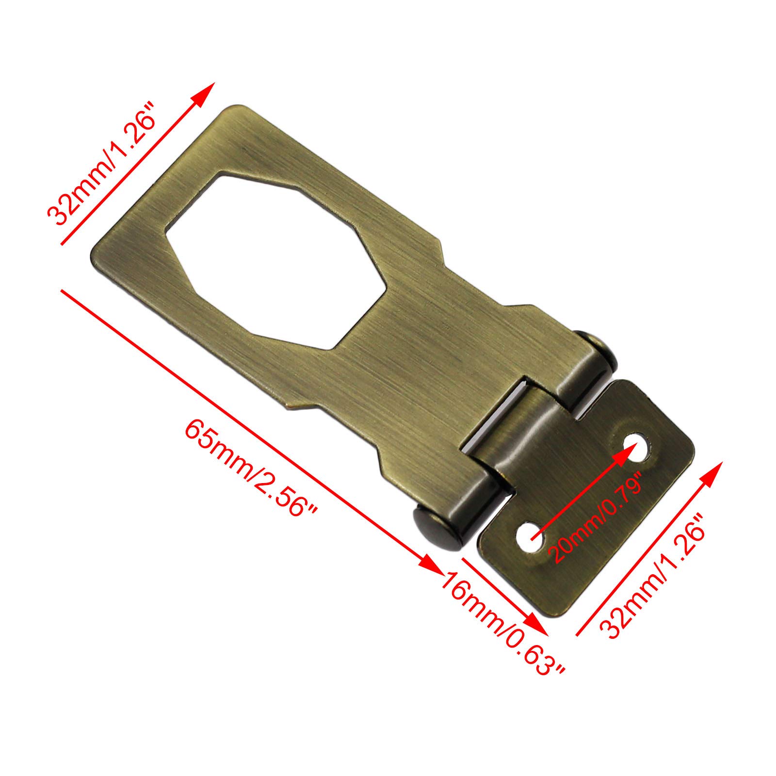 Snapklik.com : Kyuionty 2Pcs Keyed Hasp Locks 2.5 Inch Twist Knob Keyed ...