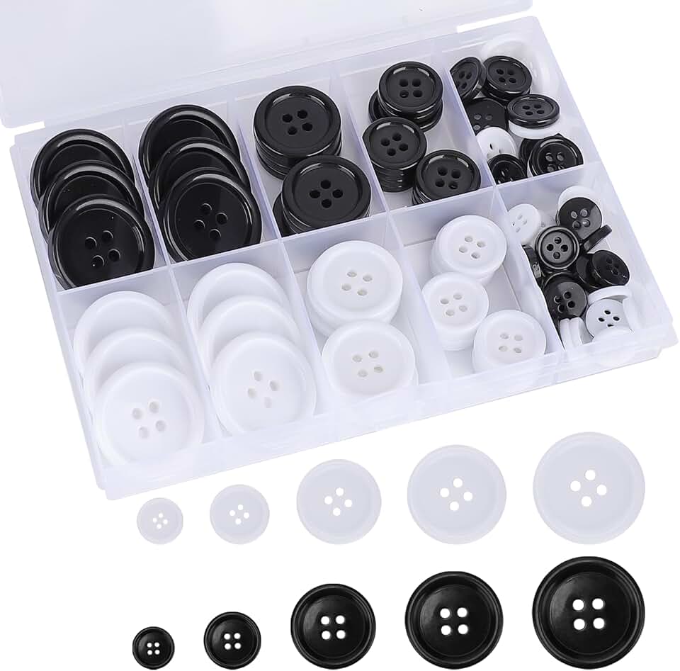 Amazon.com: Sewing Buttons - Sewing Buttons / Sewing Fasteners: Arts ...