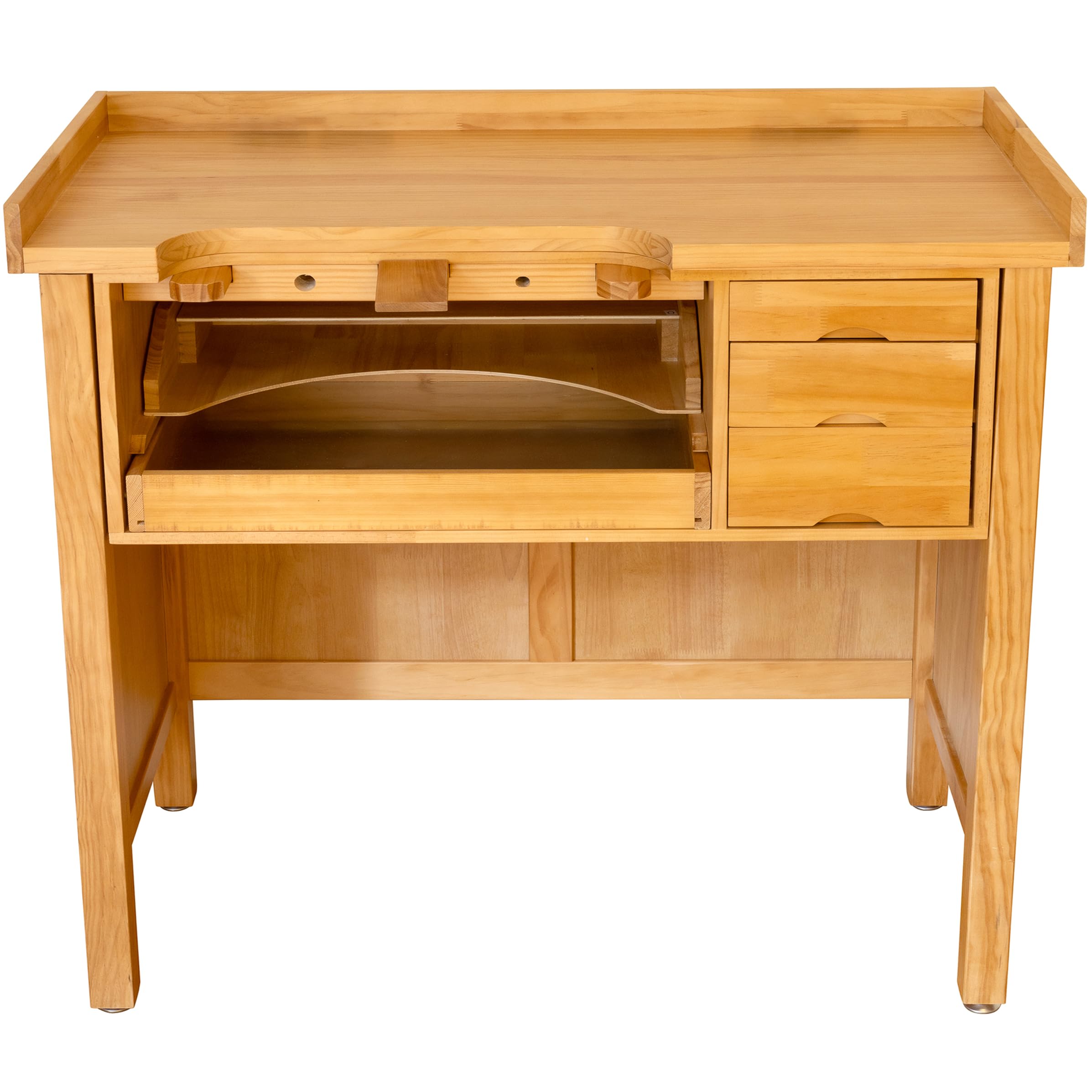 Amazon.com: Noble Fine Wood Jewelers Bench - Solid Wooden Workbench ...