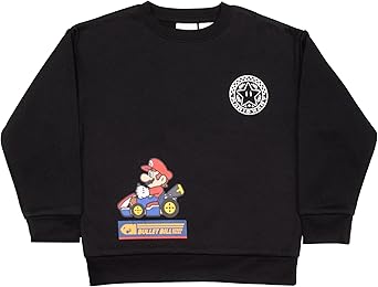 Amazon.com: Nintendo Super Mario Bros Boys Long Sleeve Crewneck ...
