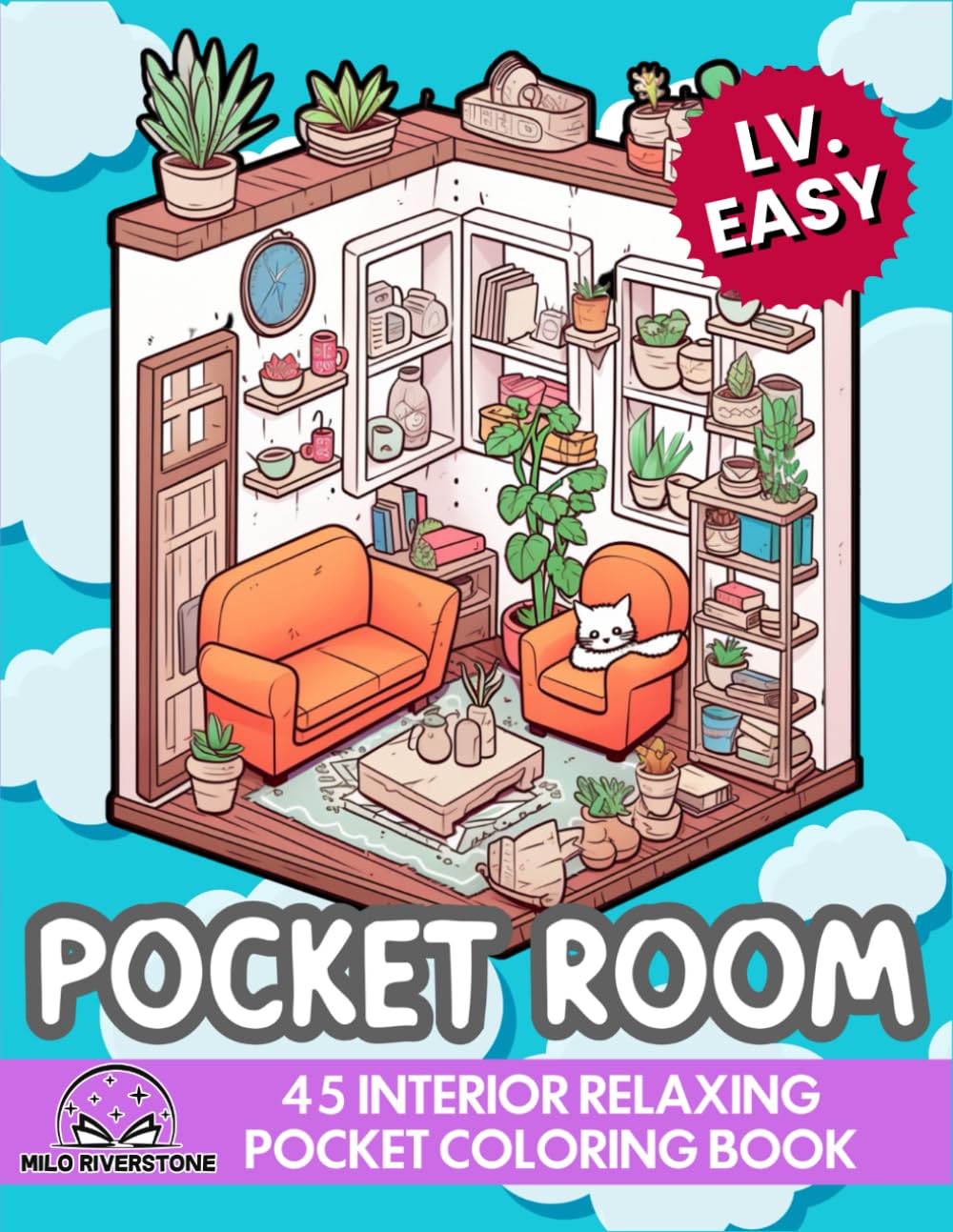Amazon.com: Pocket Room Coloring Pages 45 interior Pocket Coloring Book ...