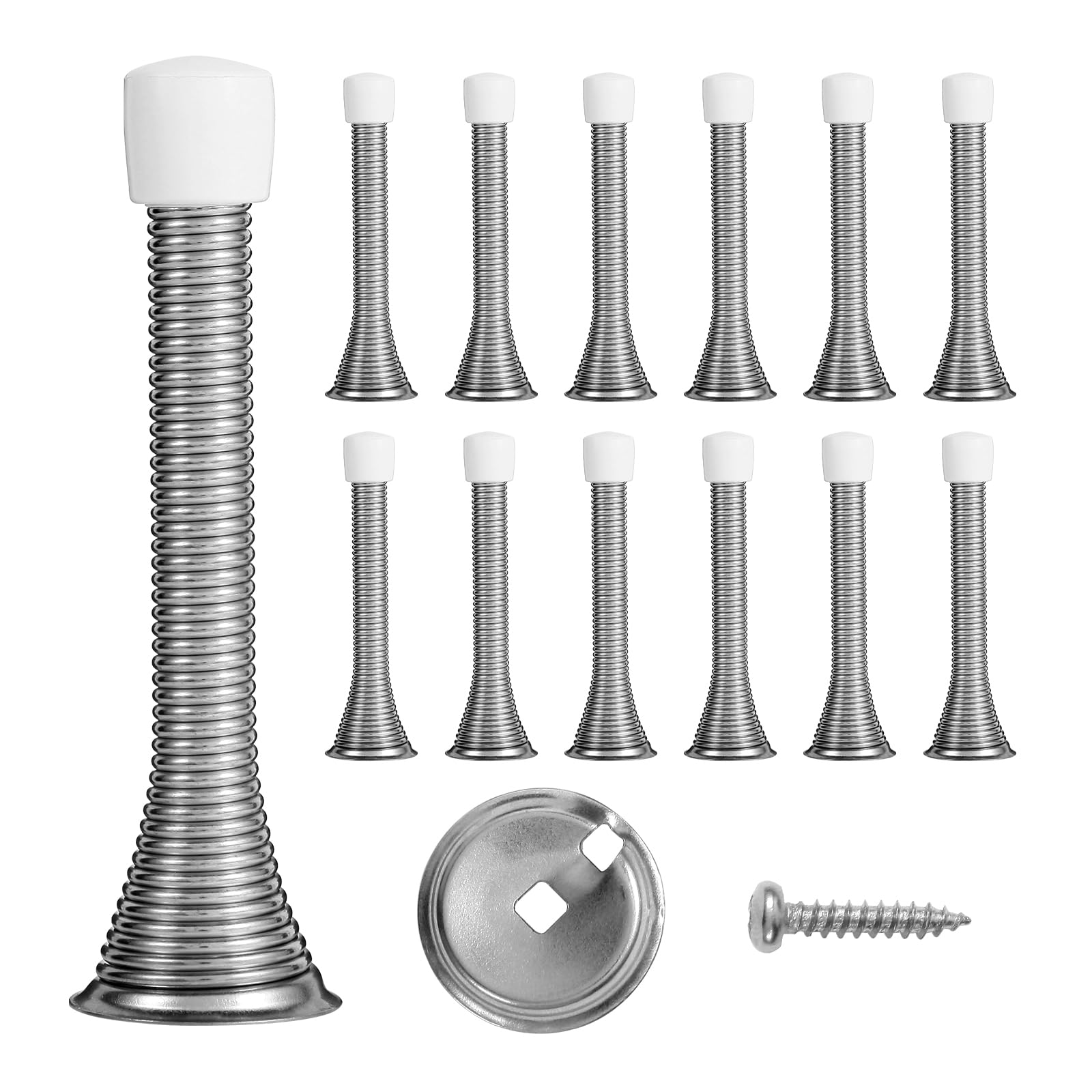 Amazon.com: LyrnxTinyBag 12 Pack Spring Door Stoppers 3-2/5" Heavy Duty ...