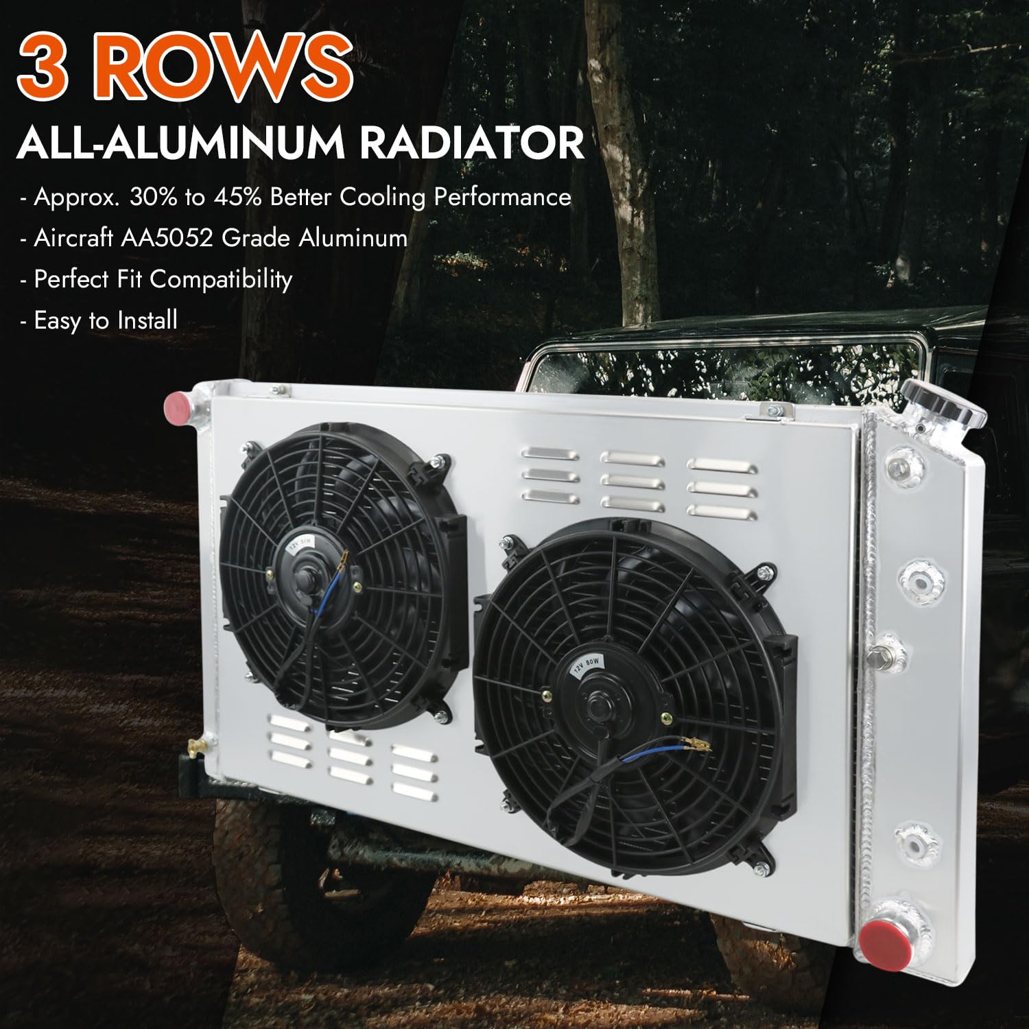 Snapklik.com : 3 Row All Aluminum DPI161 RAD161 Radiator For 1968-1990 ...