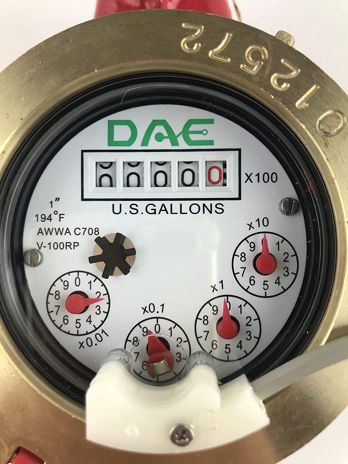 Buy DAE V-100RP 1” Vertical Hot Water Meter with Pulse Output ...