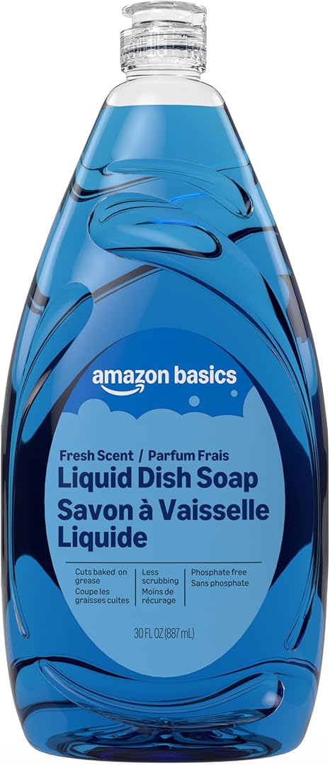 Amazon.com: Amazon Basics Liquid Dish Soap, Fresh Scent, Grease-cutting ...