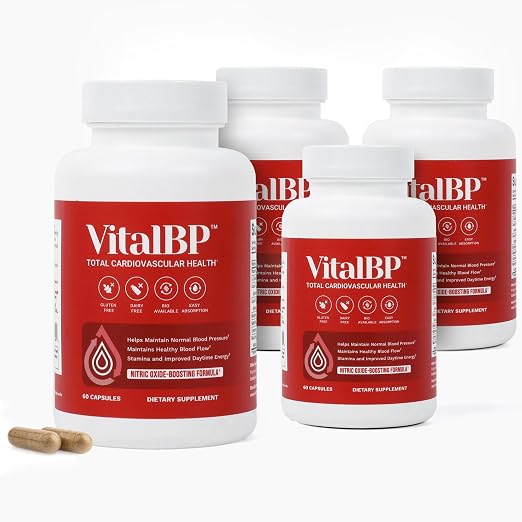 Amazon.com: VitalBP 4 Pack - Supports Blood Flow - with CoQ10, L ...