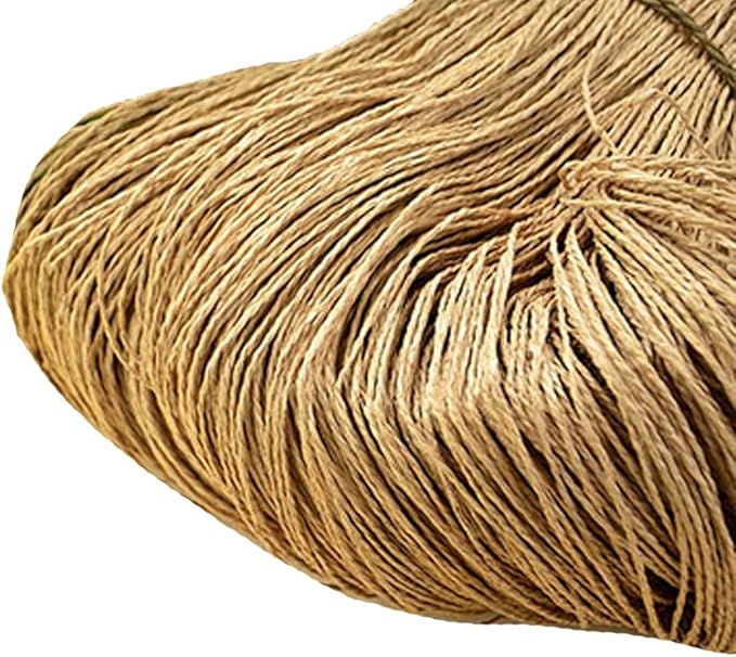 Amazon.com: 500g Hand Crocheting Raffia Straw Yarn for Knitting ...