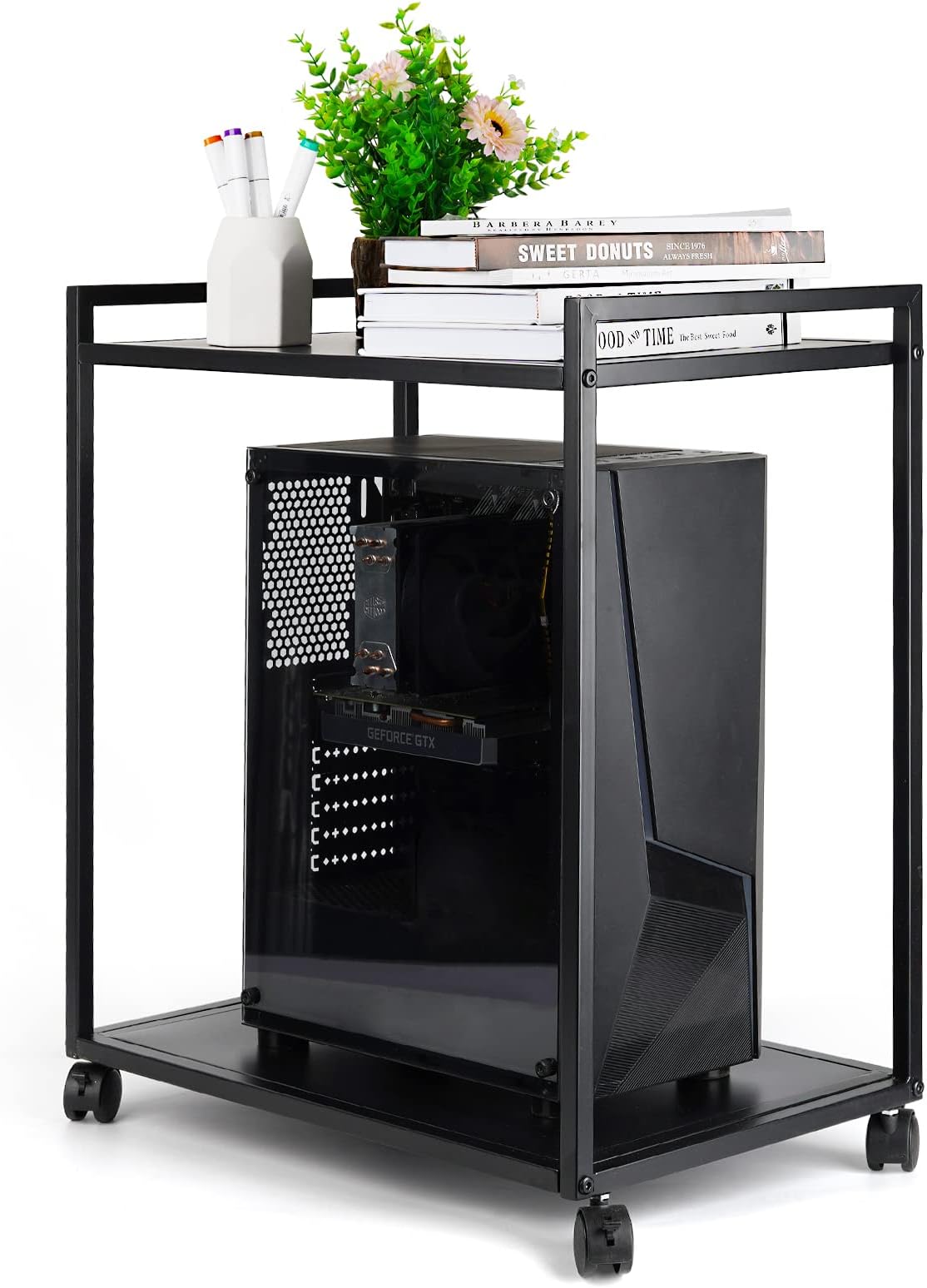 Amazon.com: JWX Gaming Computer Tower Floor Stand,5-Step Height ...