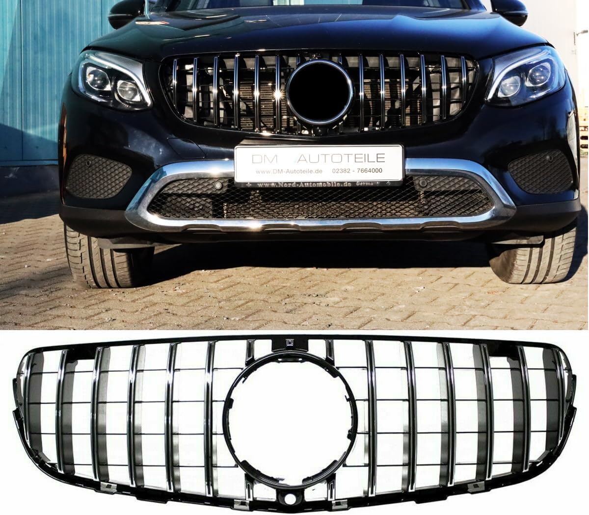 Kühlergrill Schwarz Chrom Kompatibel Für Mercedes Glc X253 Bj Ab 2015