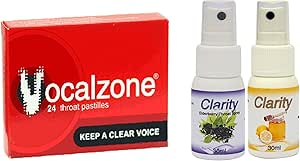 Singer's Throat Spray and Lozenges Bonus Super Saver Pack 2 x Clarity ...