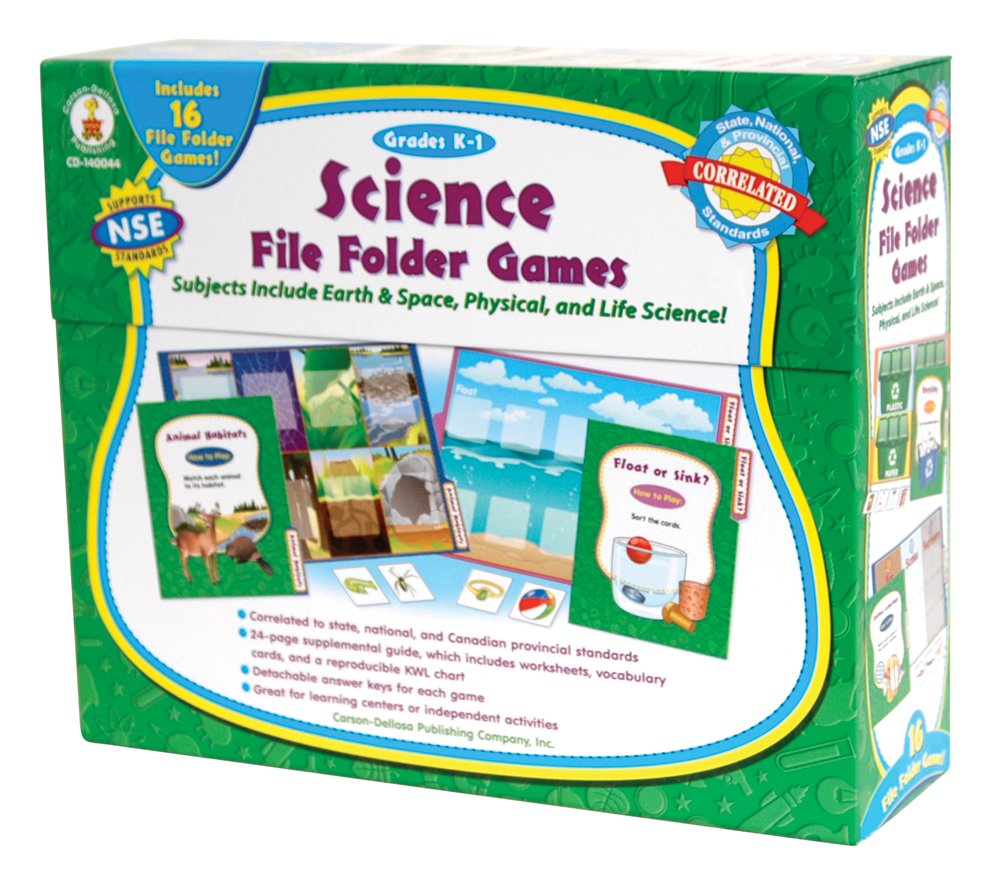 Science File Folder Games, Grades K - 1: Skill-Building Center ...