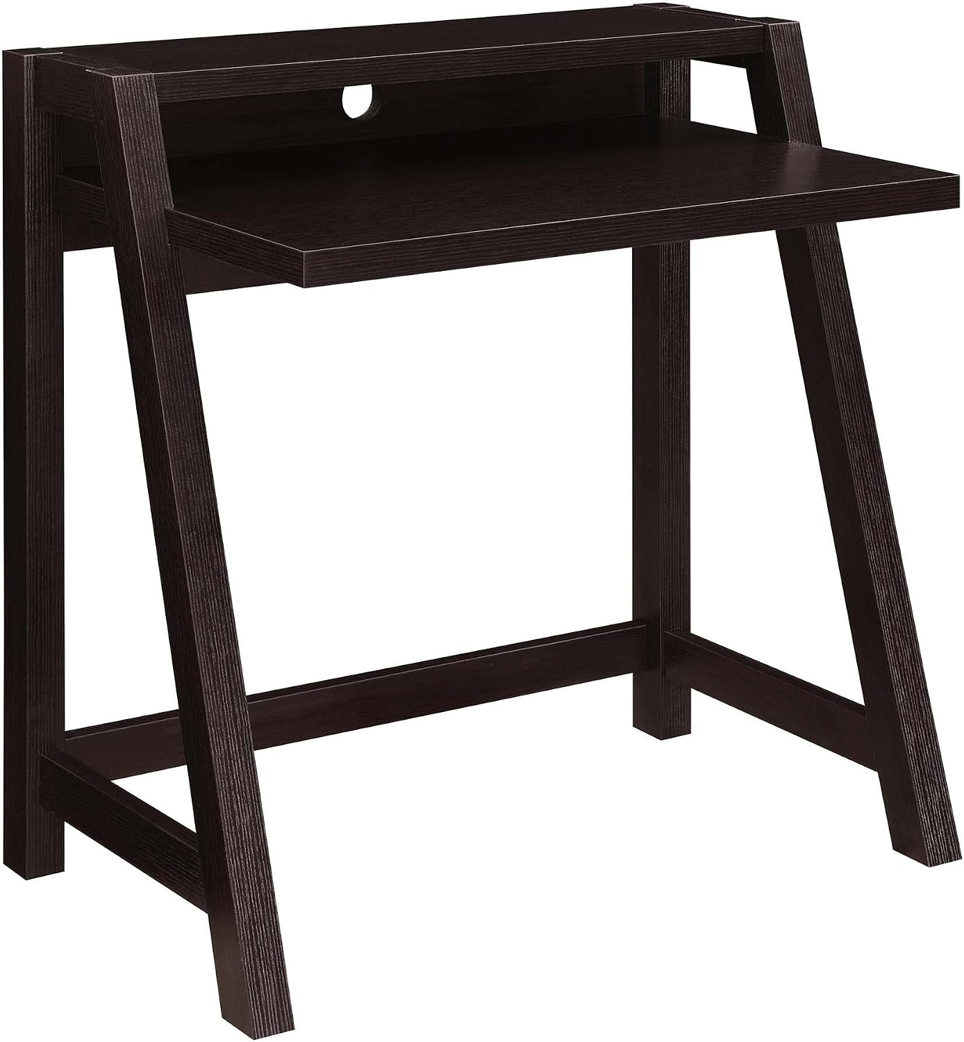 Amazon.com: Convenience Concepts Newport Lilly 2 Tier Desk, Espresso ...