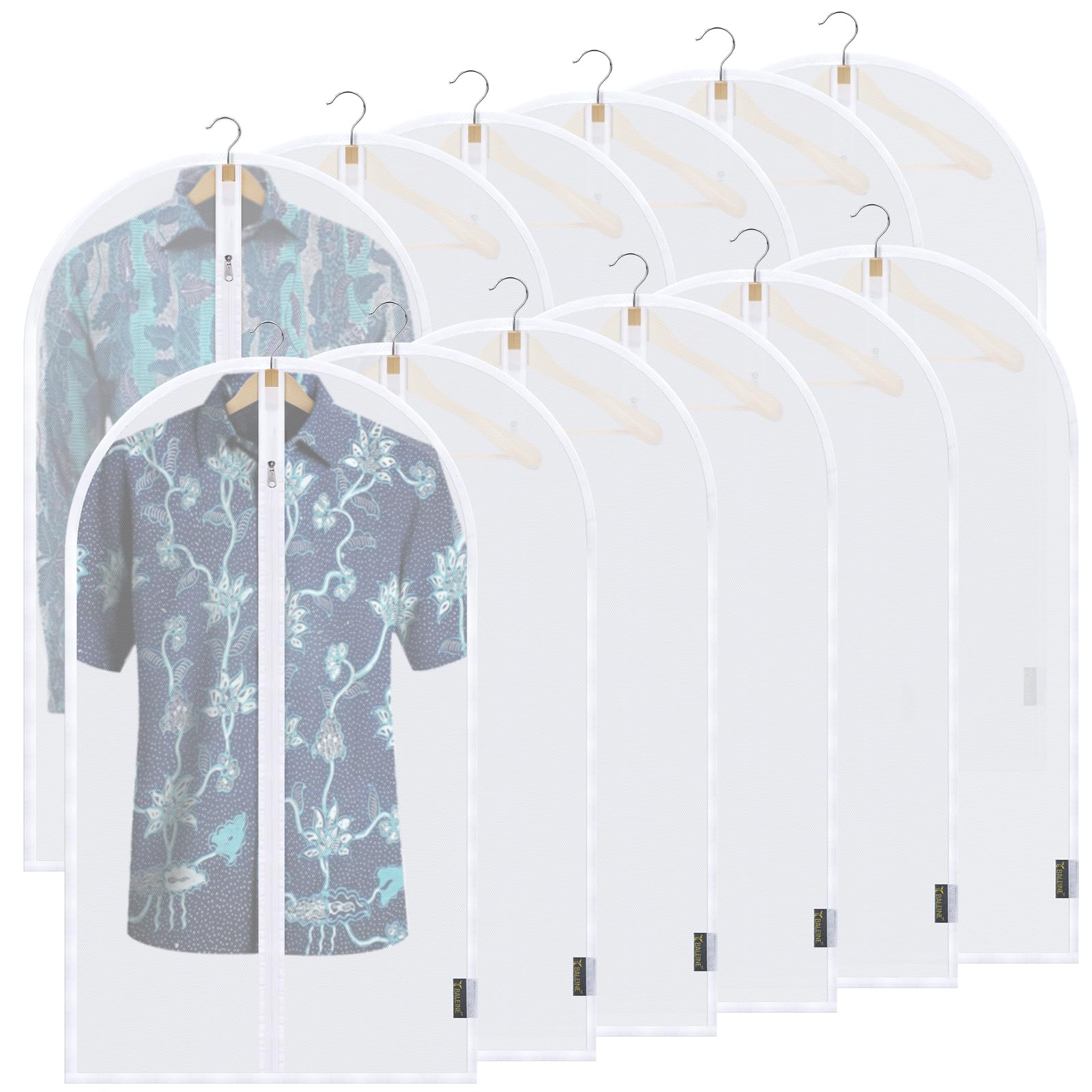 Amazon.com: BALEINE 40" Clear Garment Bags, 12 Packs PEVA Dress Bag for ...