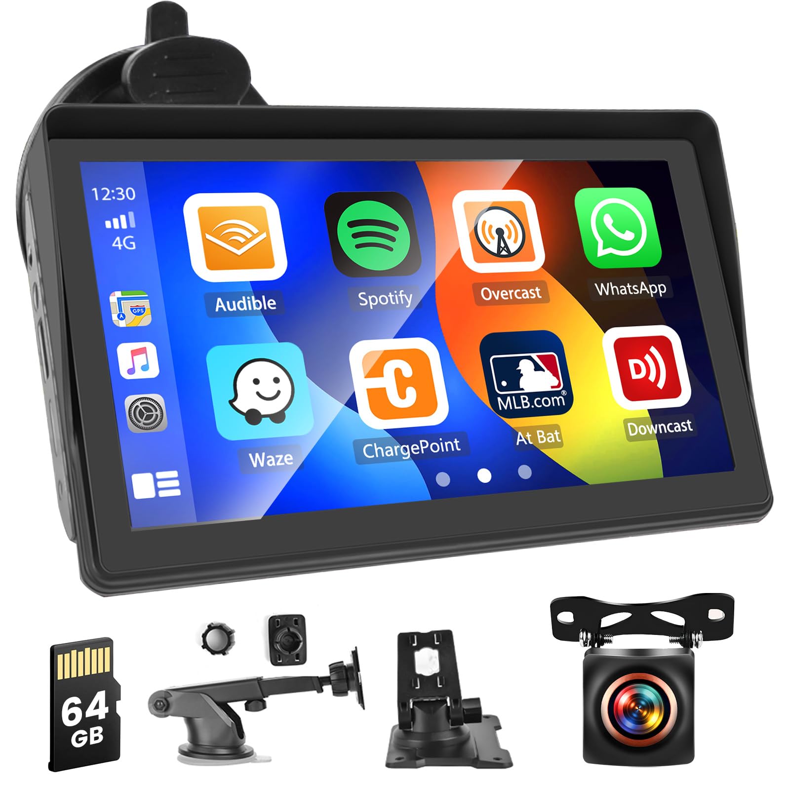 Buy Hikity Apple Carplay with Backup Camera, 7 Inch Portable Android ...