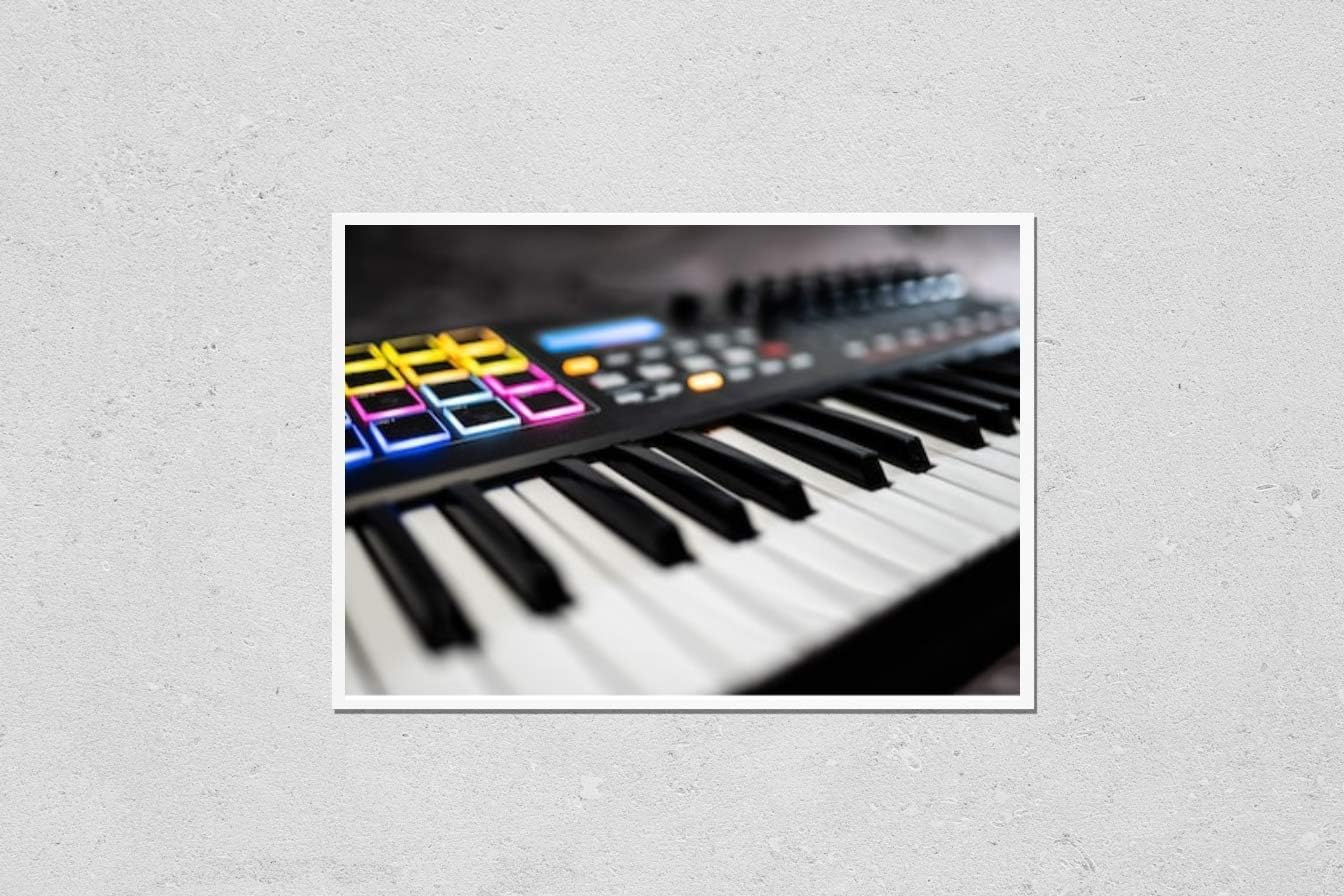 Amazon.com: HardPress Wall Art Poster Print of Keyboard/Electronical ...