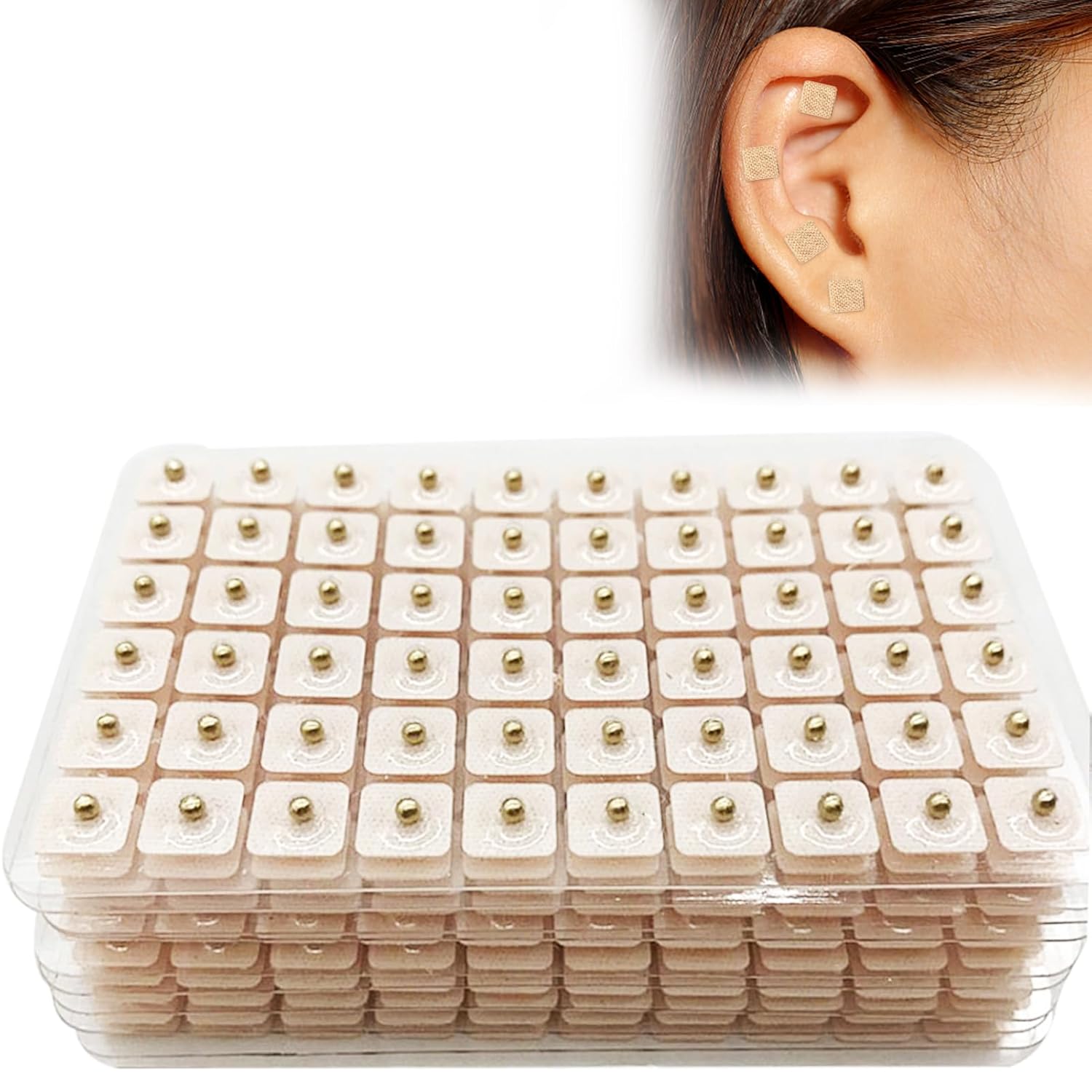 Amazon.com : 600pcs Magnetic Acupressure Patches, Magnetism Beads Auricular Point Patches ...