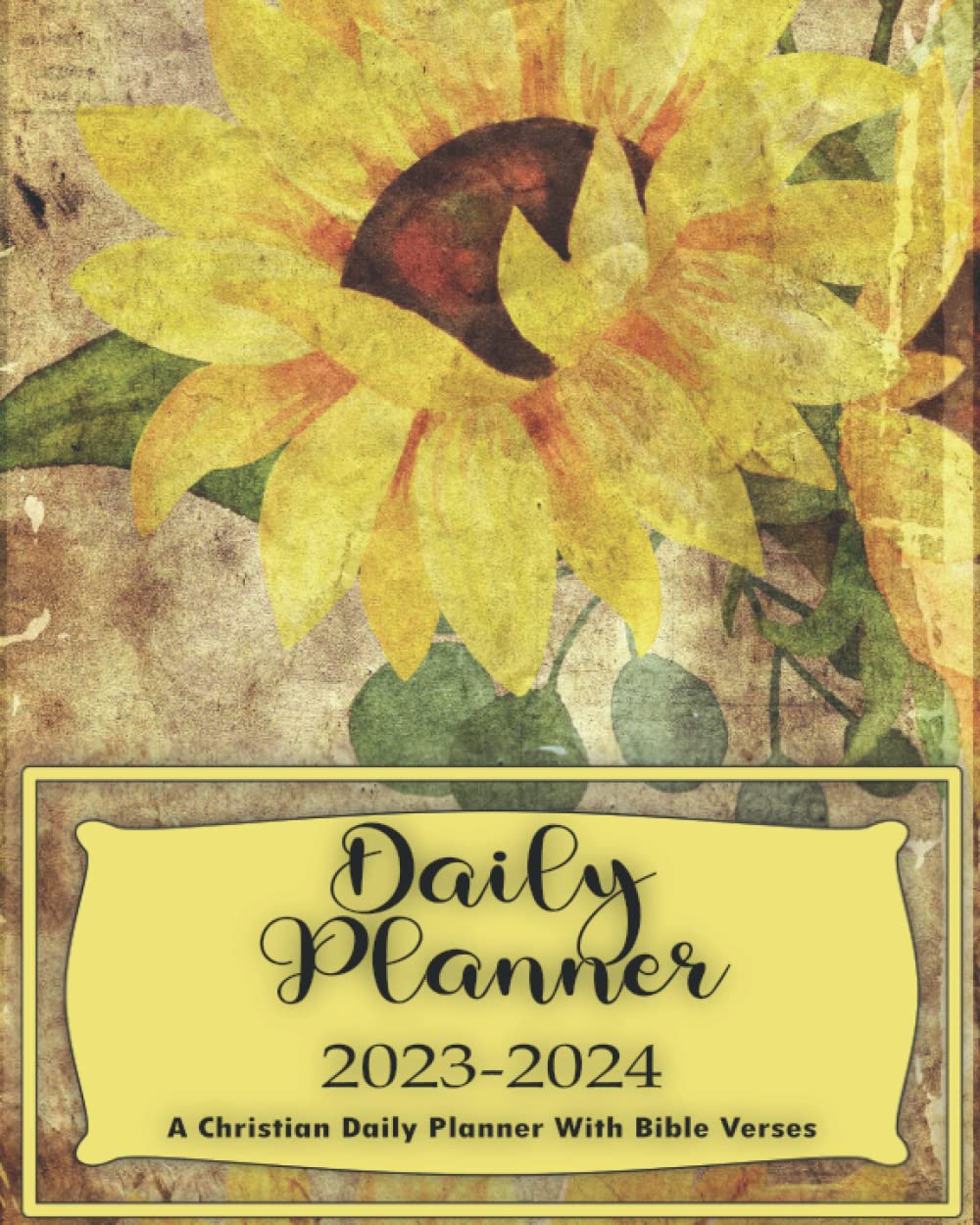 Christian Daily Planner 2023-2024 With Bible Verses: One Year Page A ...