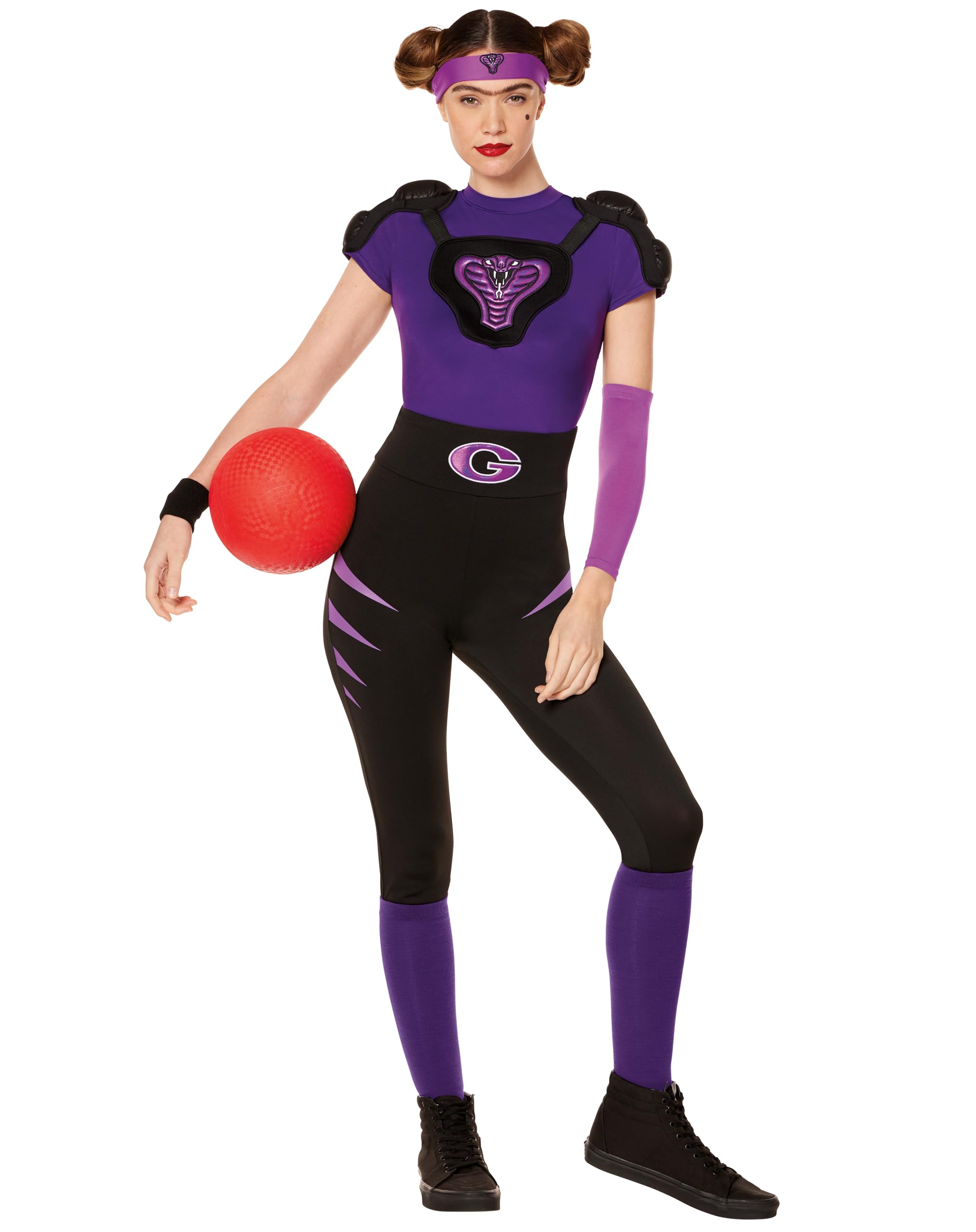 Amazon.com: Spirit Halloween Dodgeball Adult Purple Cobra Uniform ...