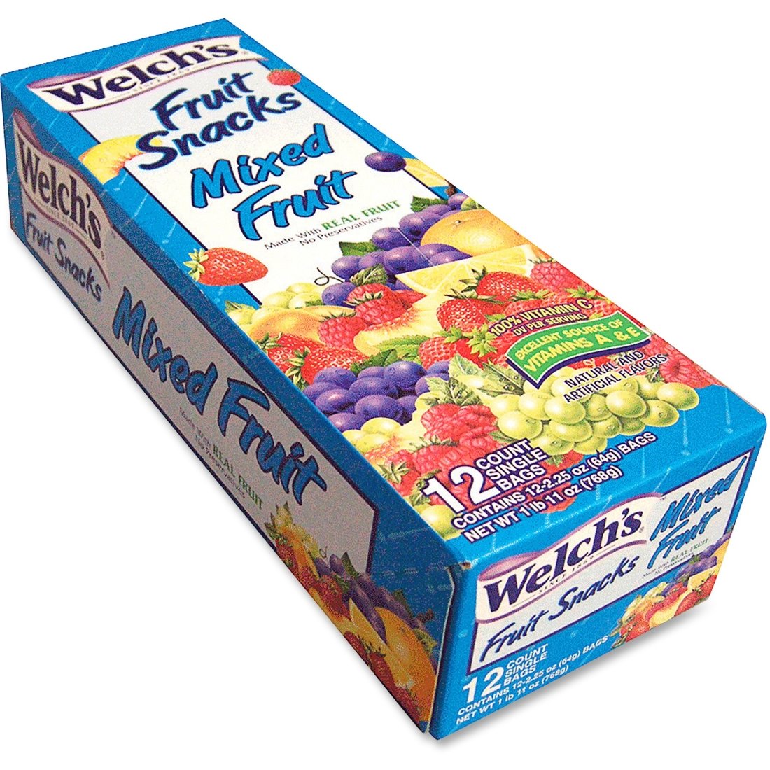 Amazon.com : Fruit Snacks, Fat Free, w/ Vitamin C/A/E, 2.25 oz., 12 BG ...