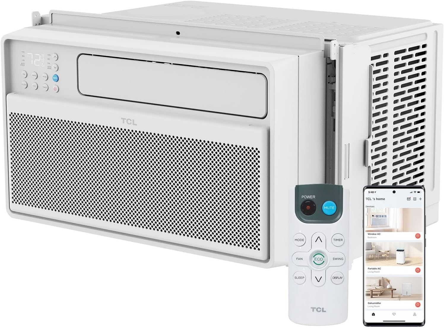 Amazon.com: TCL 12,000 BTU Q-Series Smart Inverter Window AC, 38% ...