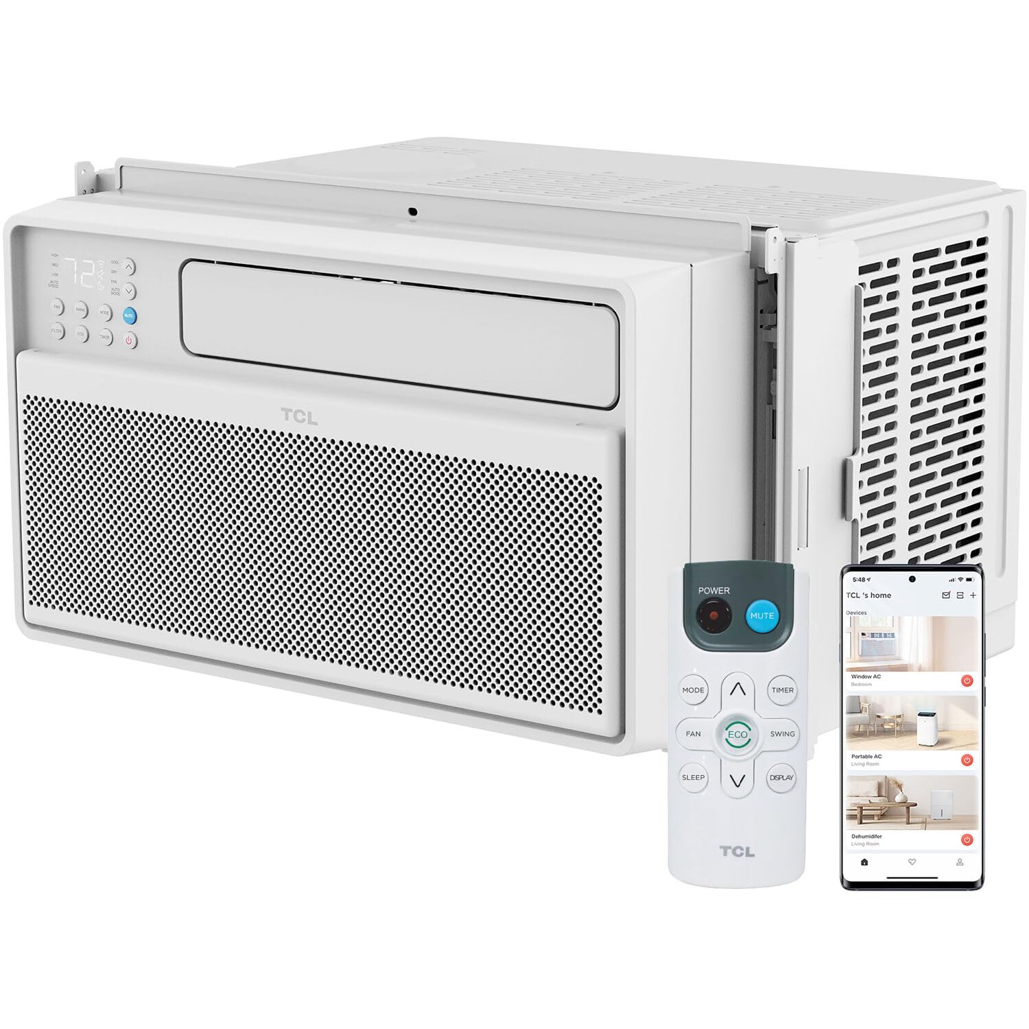Amazon.com: TCL 12,000 BTU Q-Series Smart Inverter Window AC, 38% ...