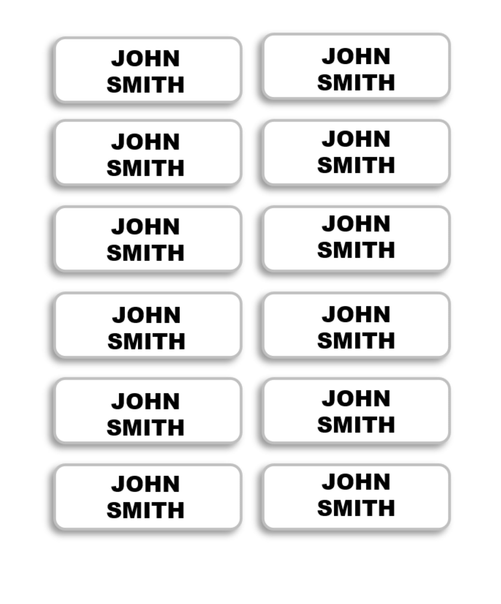 60 Personalised Stick On Name Labels for Clothes Kids, No Iron Just ...