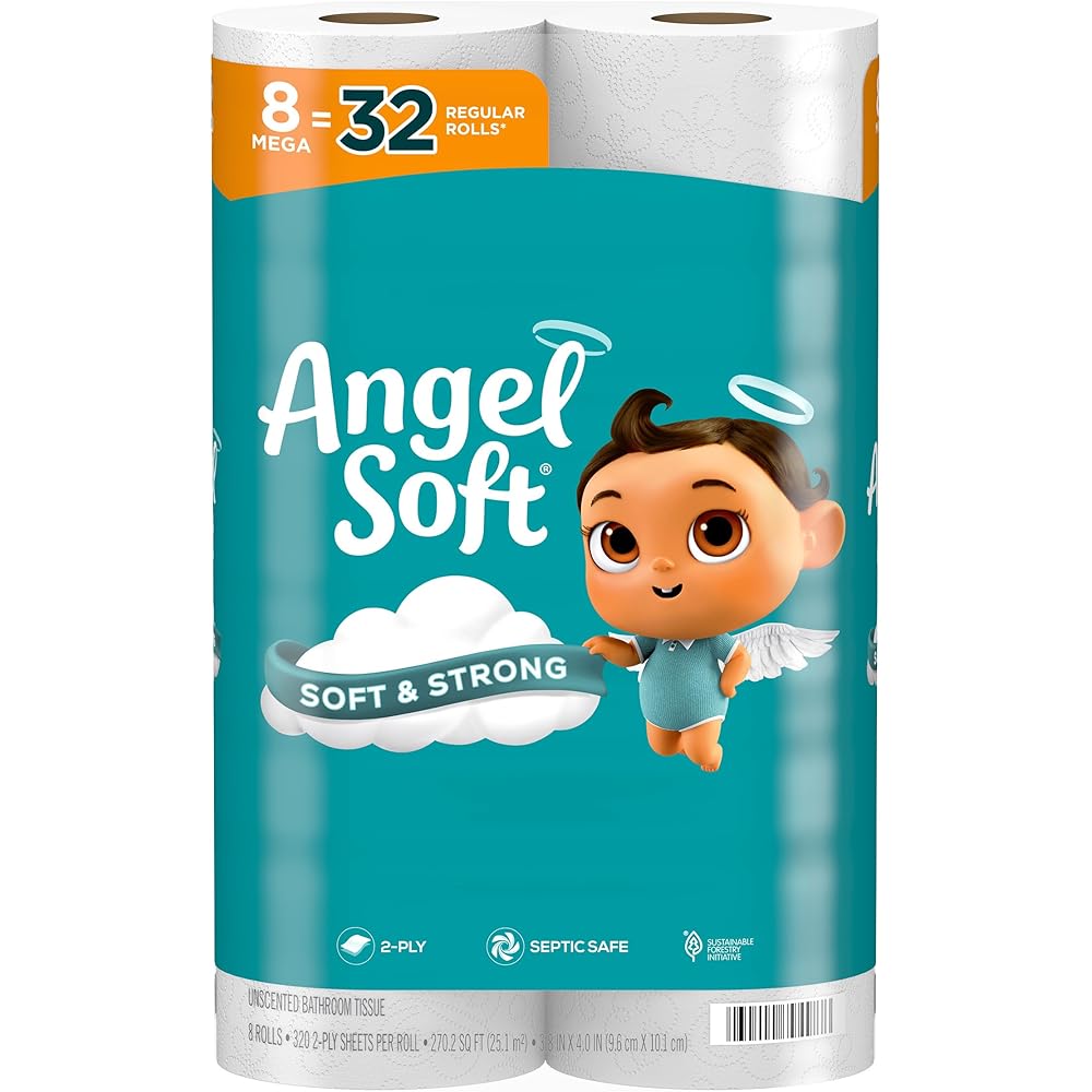 $1/mo - Finance Angel Soft Toilet Paper, 8 Mega Rolls = 32 Regular ...
