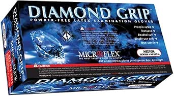 Amazon.com: Microflex Medical MF-300-S Small Natural 9.645'' Diamond ...