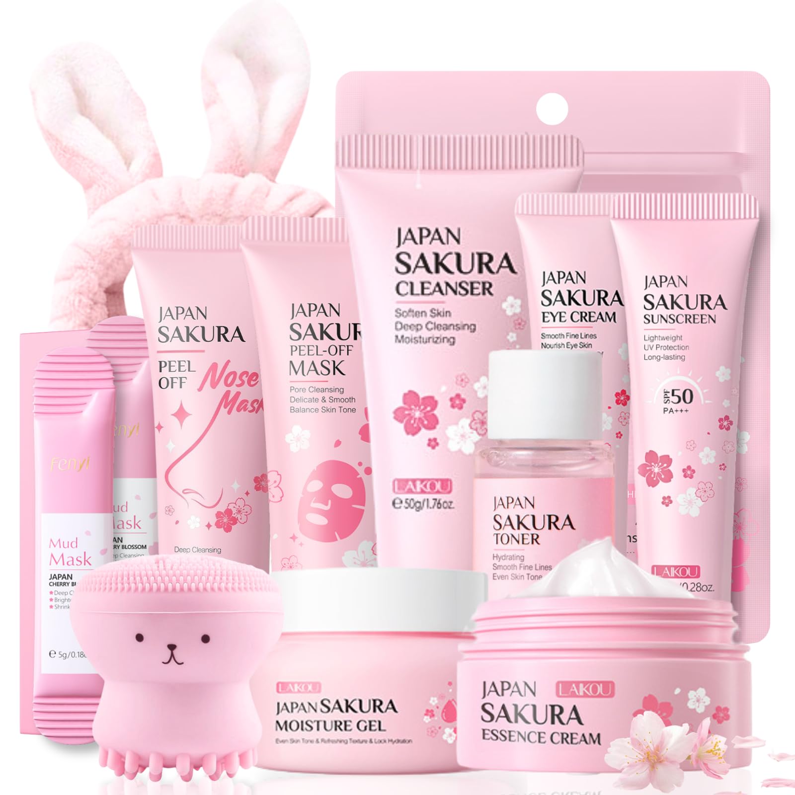 Amazon.com: Skincare Kit Sakura Teen Girl Gifts Women - Skin Care Set ...