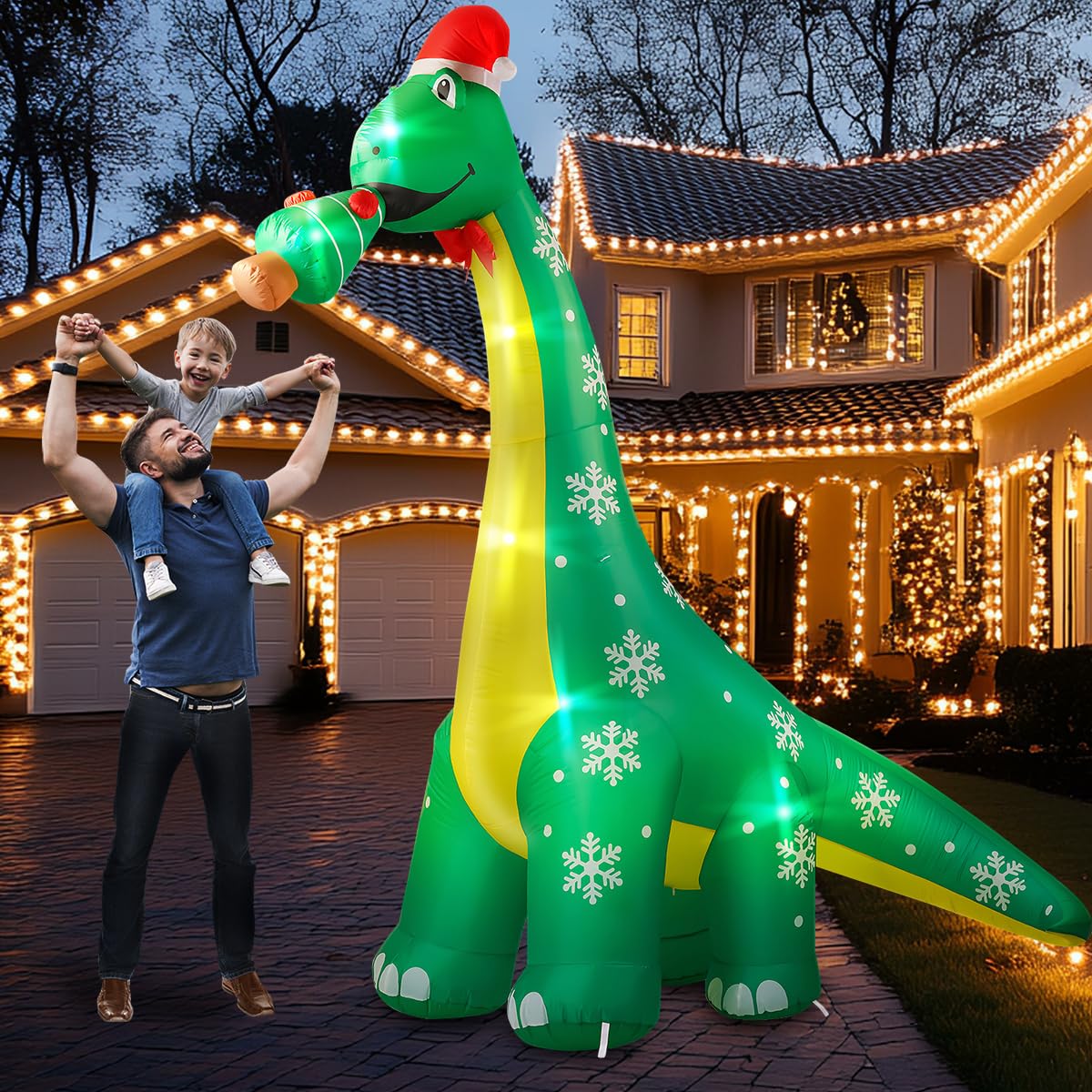 Amazon.com: BESUGEOUS 10Ft Christmas Inflatable Outdoor Decoration ...